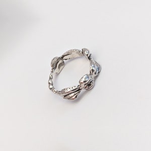 Mini Hamburger and Hot Dog Ring. Sterling Silver Unique Jewelry. 80s ...