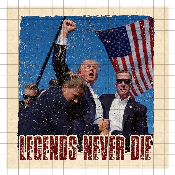 Legends Never Die Trump Png - Etsy