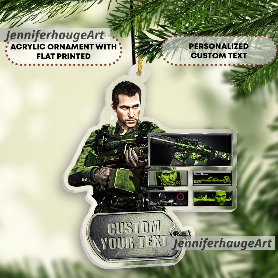 Custom Text Vladimir Makarov Christmas COD Acrylic Ornament - Etsy