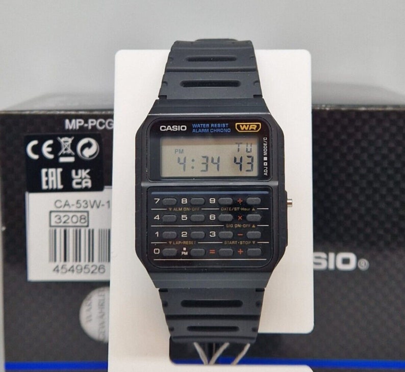 Casio Classic Rare Find CALCULATOR Watch Vintage Retro Collection Alarm ...