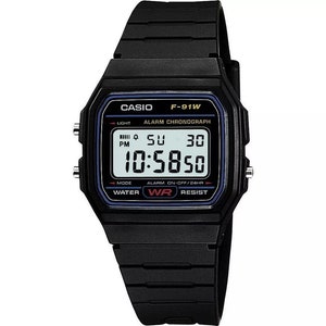 Casio Men's Classic Digital Watch With Resin Strap in Black Water ...