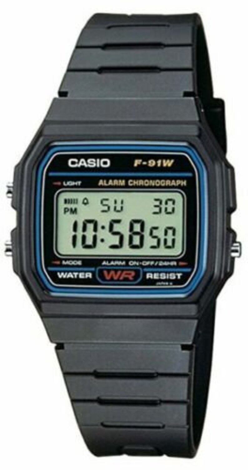 Casio Men's Classic Digital Watch With Resin Strap in Black Water ...