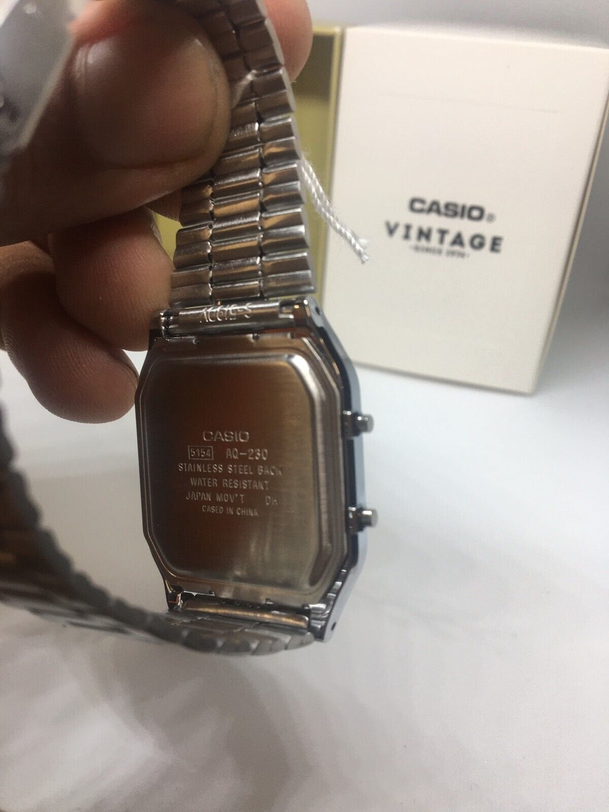 Casio Mens Vintage Retro Dual Display Silver Bracelet BLACK - Etsy