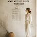 Model Wall Art Size Guide (portrait), Photo Size Guide, Poster Size ...