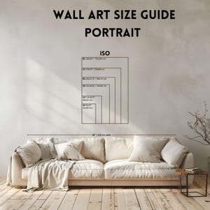 Sofa Wall Art Size Guide Portrait, Photo Size Guide, Poster Size Chart ...