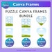 Puzzle Canva Frames Bundle, Editable Puzzles, Jigsaw Puzzle ...