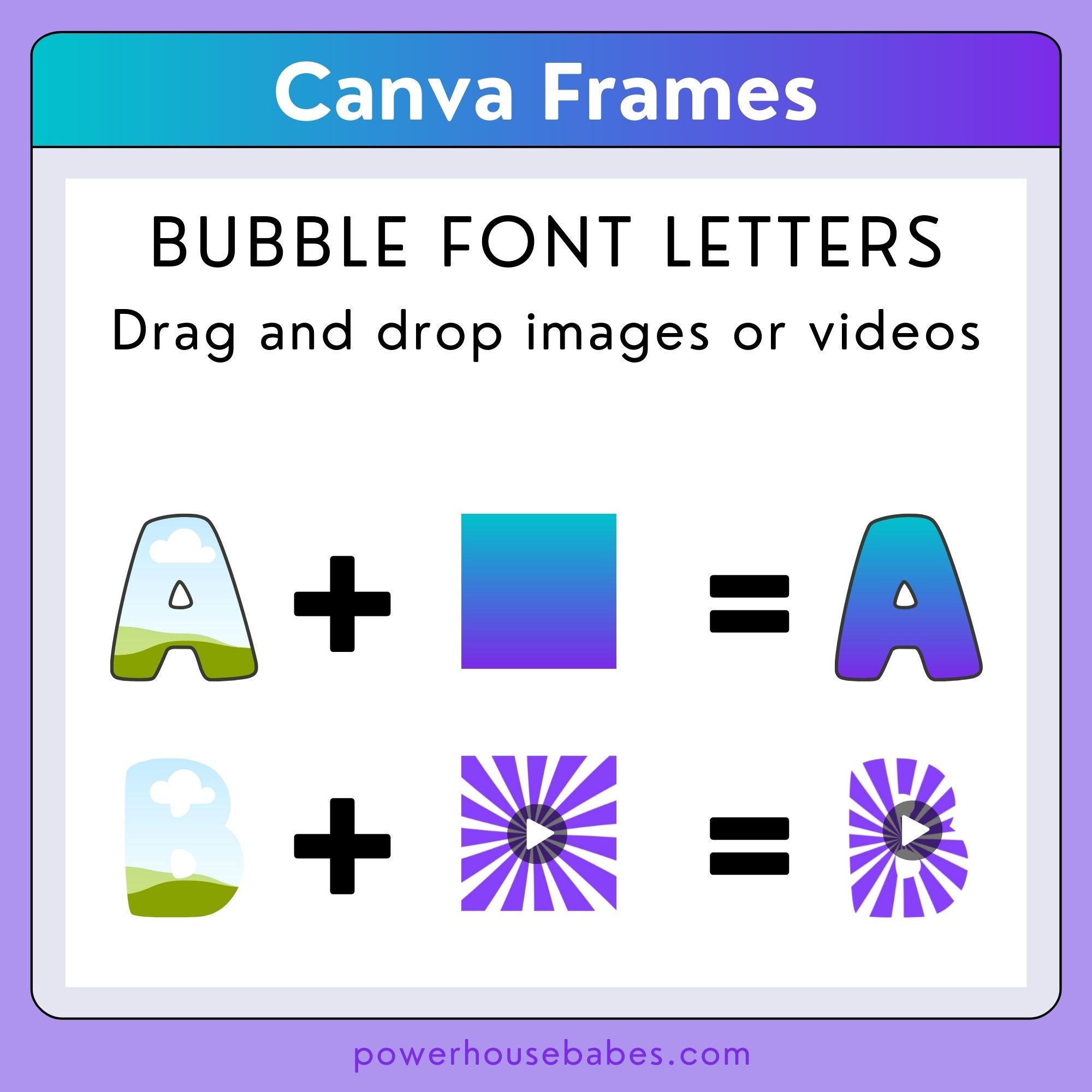 Bubble Letter Fonts On Canva