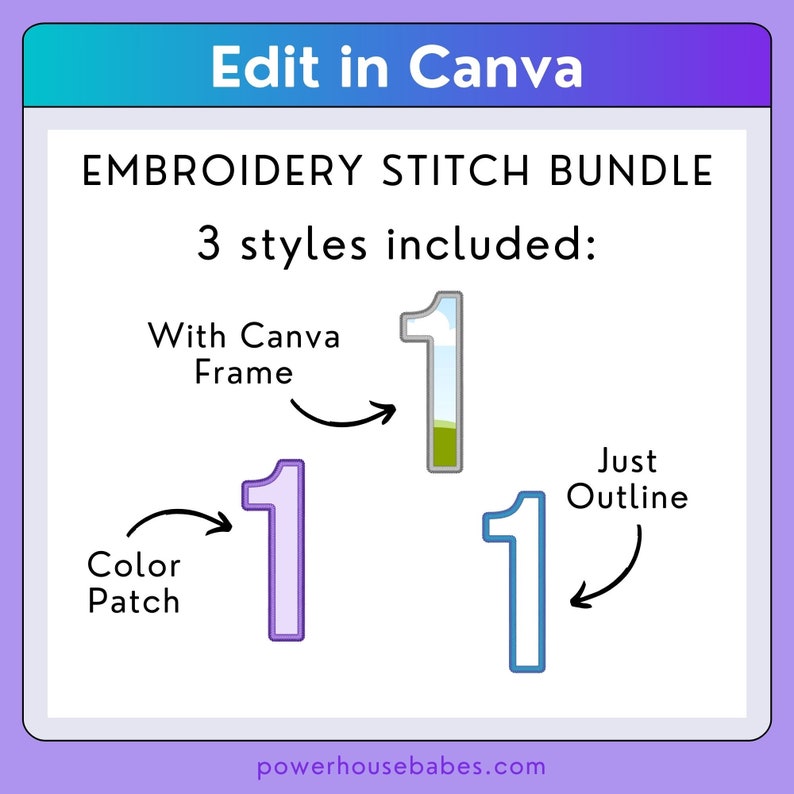 Embroidery Stitch Font Bundle, Embroidery Alphabet, Embroidery Blank ...