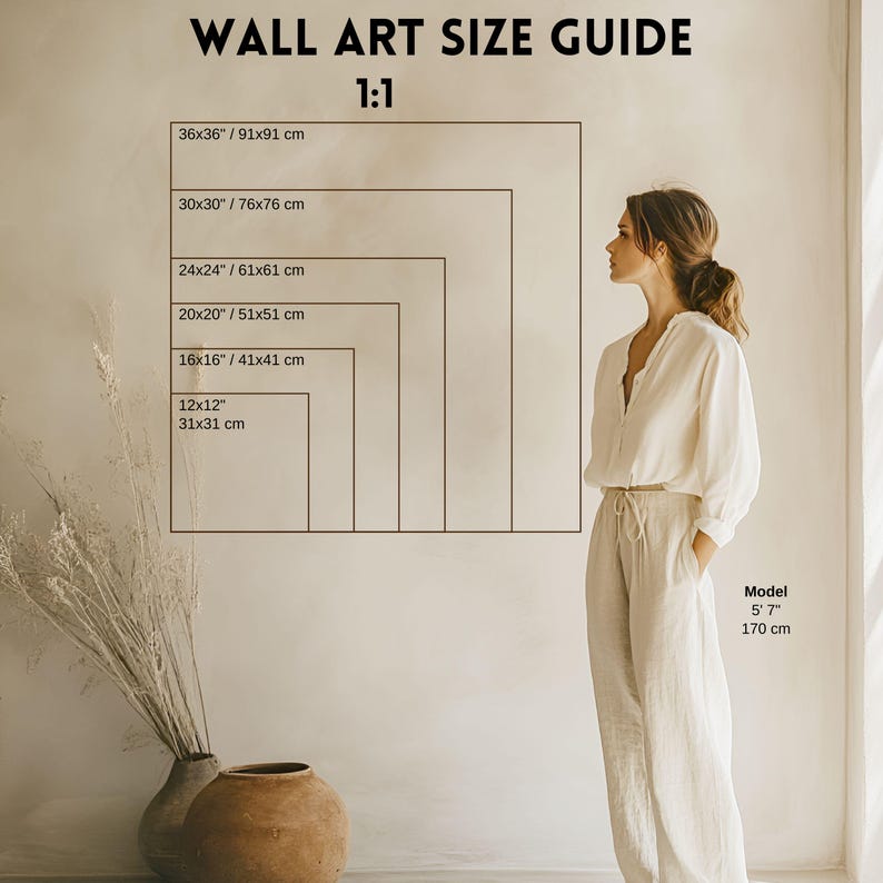 Model Wall Art Size Guide (portrait), Photo Size Guide, Poster Size ...