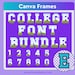 College Font Bundle, College Font Svg, College Fonts, Chenille Numbers ...