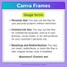 Puzzle Rectangle Frames, Rectangular Puzzle Frames, Canva Frames, Canva Frame Template, Custom ...