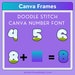 Doodle Stitch Canva Font Numbers, Canva Doodle Font, Number Fonts ...