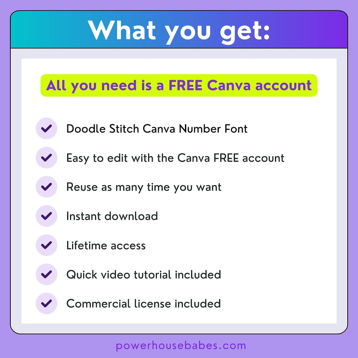 Doodle Stitch Canva Font Numbers, Canva Doodle Font, Number Fonts ...