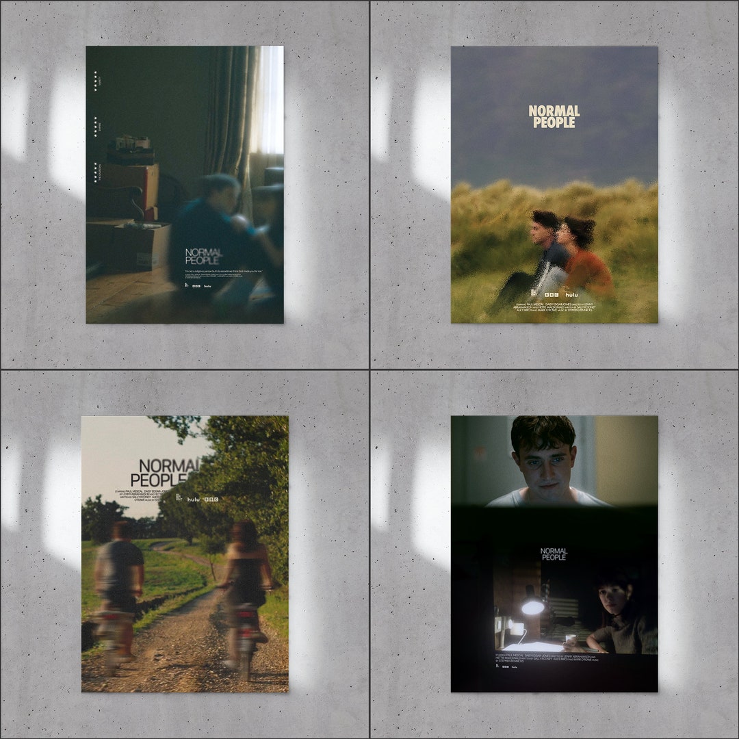 Set of 4, Normal People Poster Pack Digital Download, Original Design ...