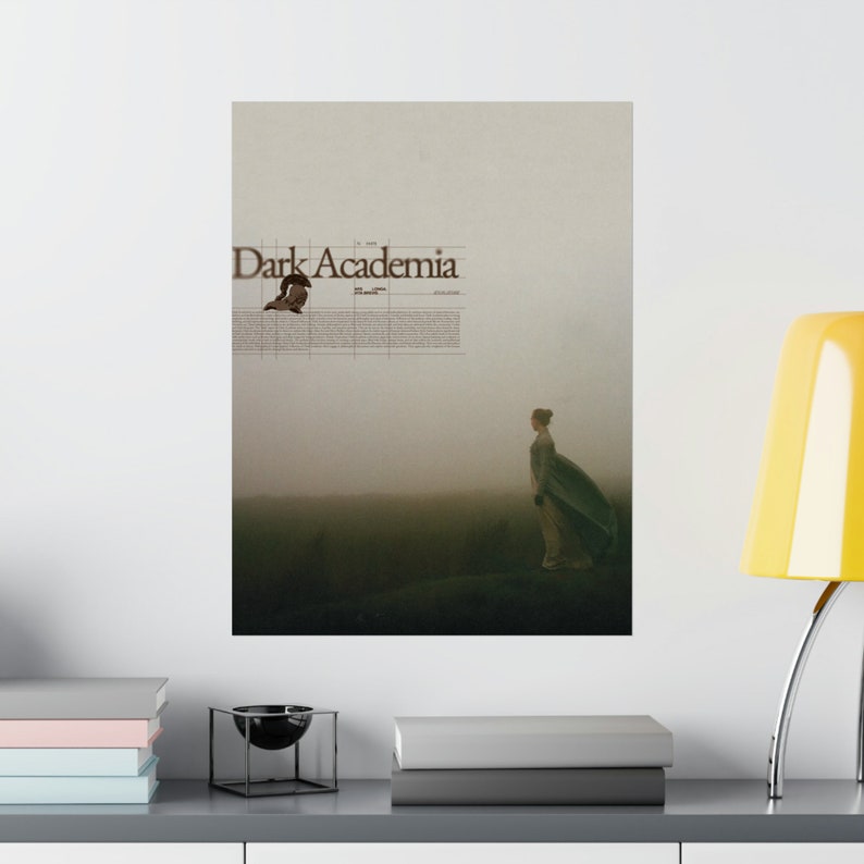 Dark Academia Movie Poster Print, Original Design, Dark Academia, Room ...