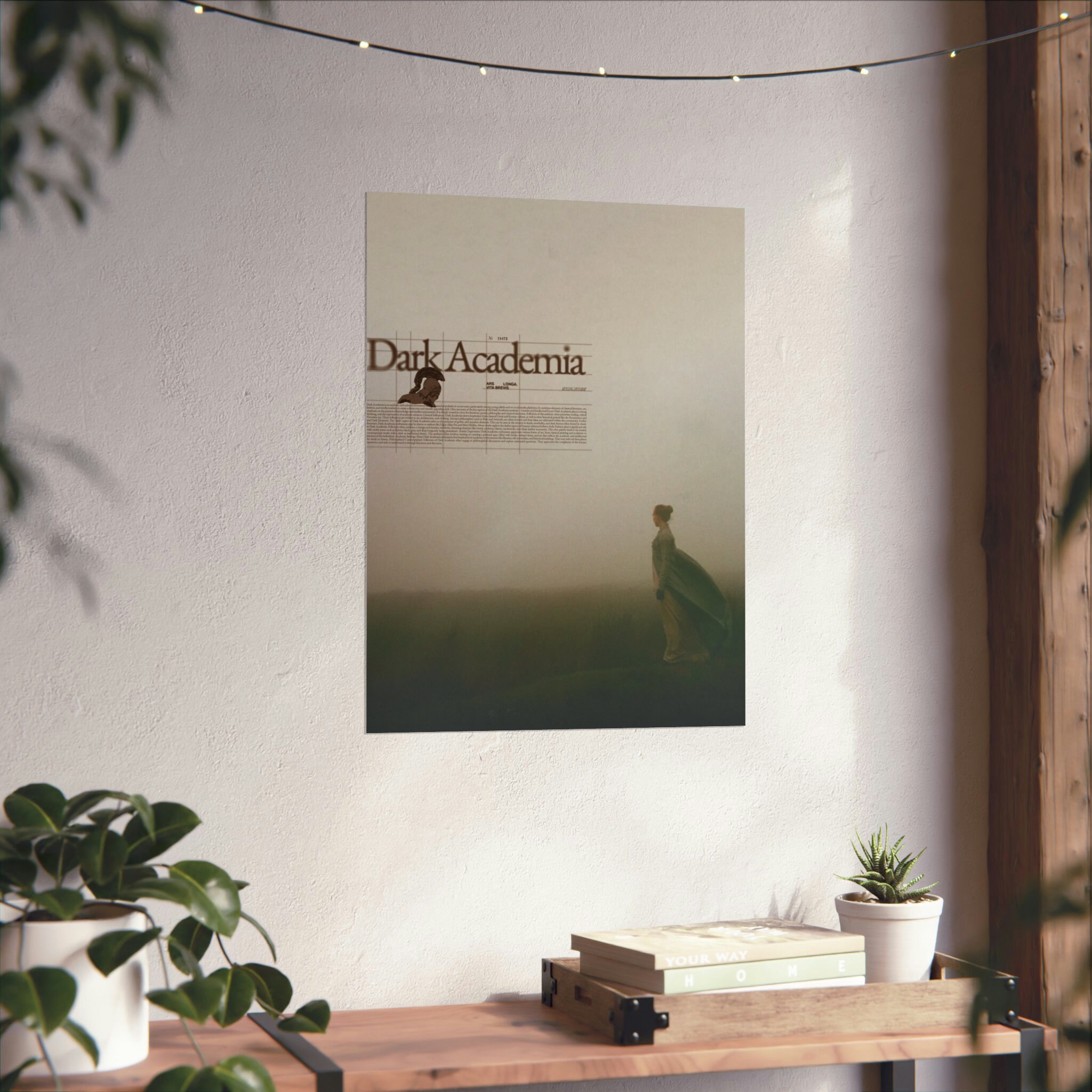 Dark Academia Movie Poster Print Original Design Dark - Etsy