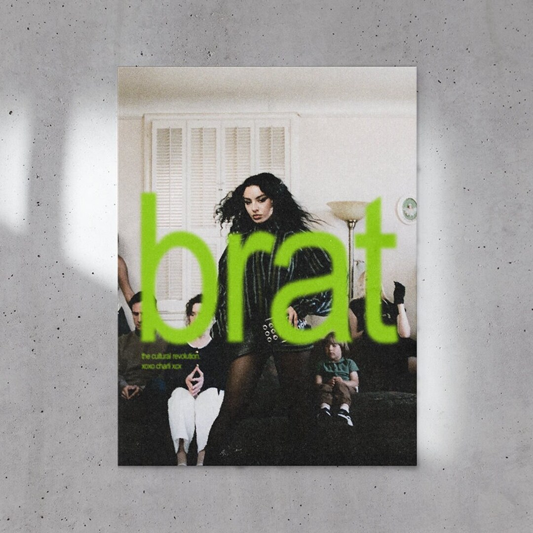 Charli XCX Brat Poster Digital Download, Original Design, Printable ...