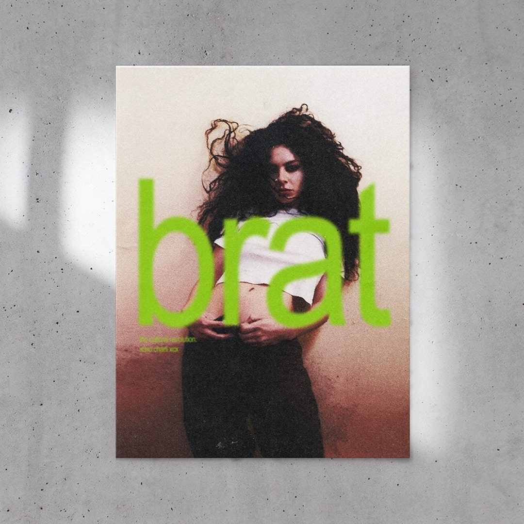 Charli XCX Brat Poster Digital Download, Original Design, Printable ...