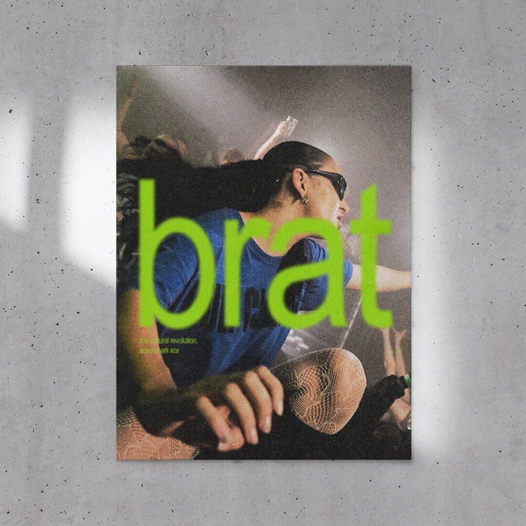 Charli XCX Brat Poster Digital Download, Original Design, Printable ...