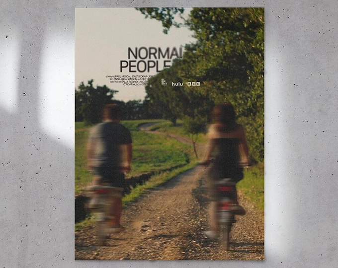A3 Normal People Poster Paul Mescal Daisy Edgar-jones - Etsy