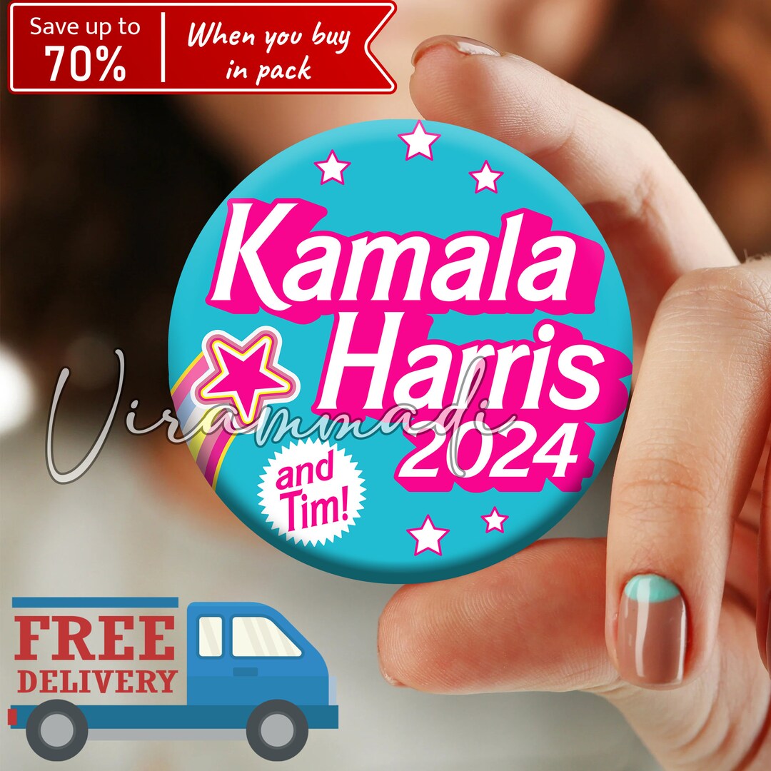 Vote Kamala Pin Button, Campaign Pin, Democratic Party Badge, Madam ...