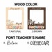 Personalized School Sign Photo Frame, First Day Sign, Teacher Classroom ...
