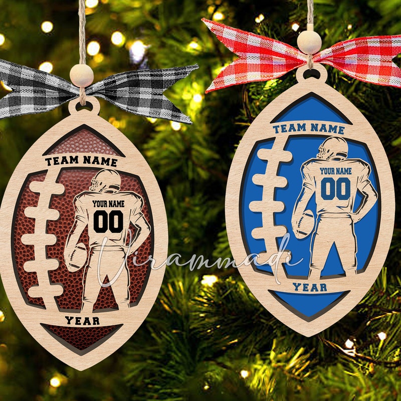Football Ornament - Etsy