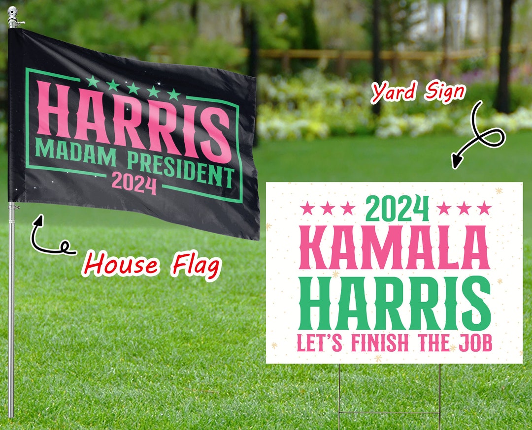 Kamala Harris Flag, Democrat House Flags ,US Election 2024 Yard Sign, I ...