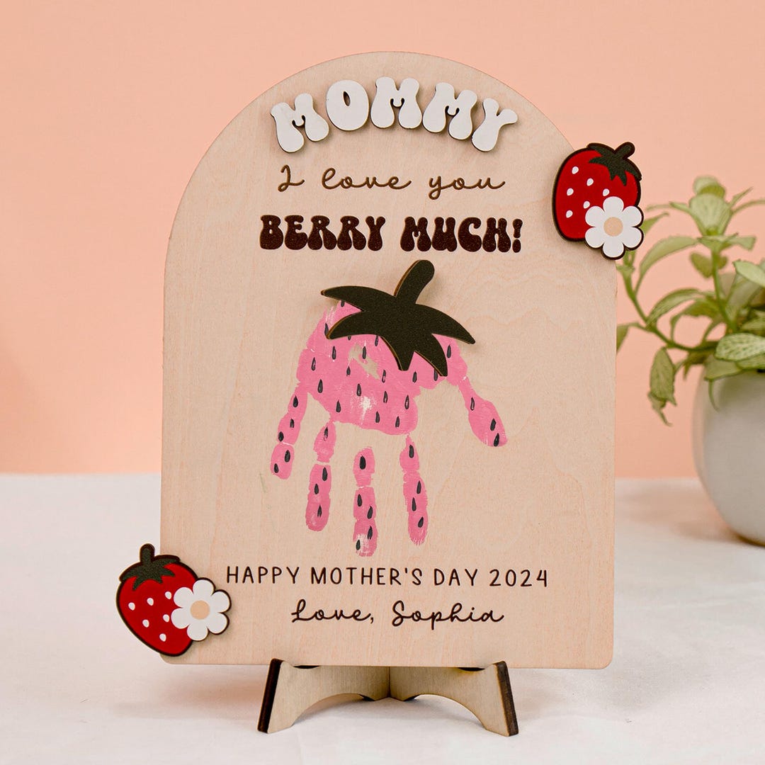 I Love You Berry Much Handprint Crafts| Handprint Art Printable ...