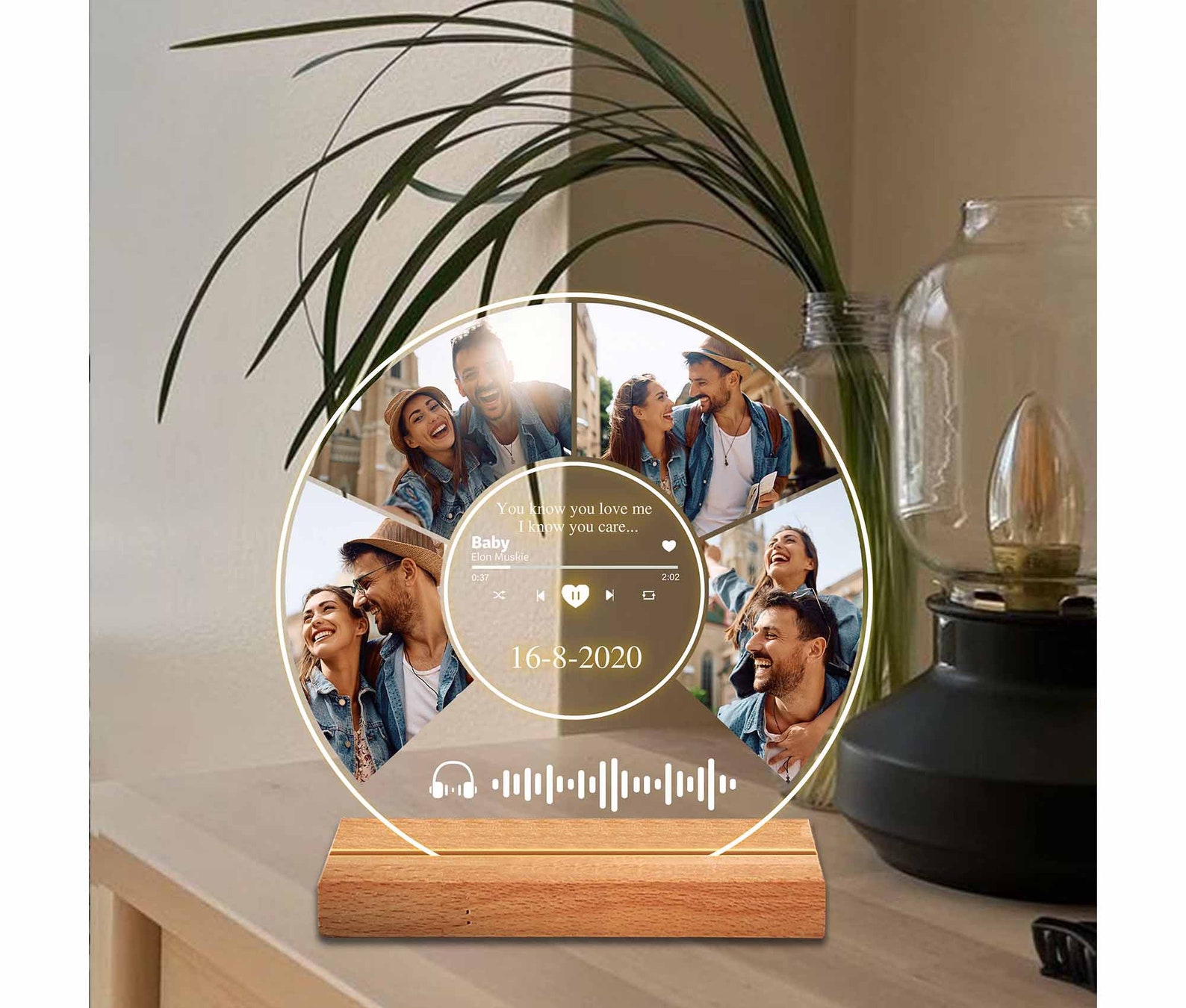 Personalized Vinyl Record With Photo, Anniversary Gift for Friends ...