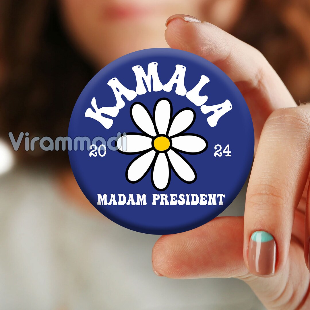 Kamala Harris Pin Button, Campaign Pin,don't Vote Weird,madam President ...