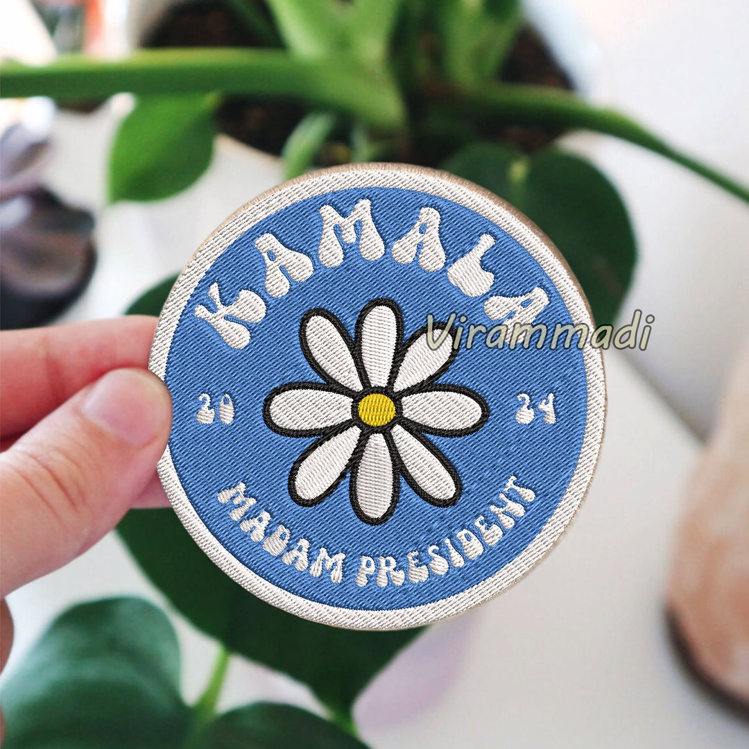 Kamala Harris 3D Embroidery Patch, Political Iron-on Patches, Madam ...