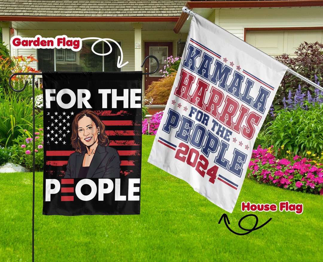 Kamala Harris Flag, for the People, Democratic Party Flag, Election ...
