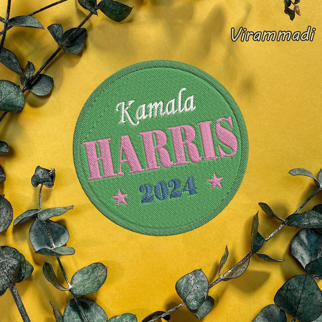 Kamala Harris 3D Embroidery Patch, Political Iron-on Patches, Madam ...