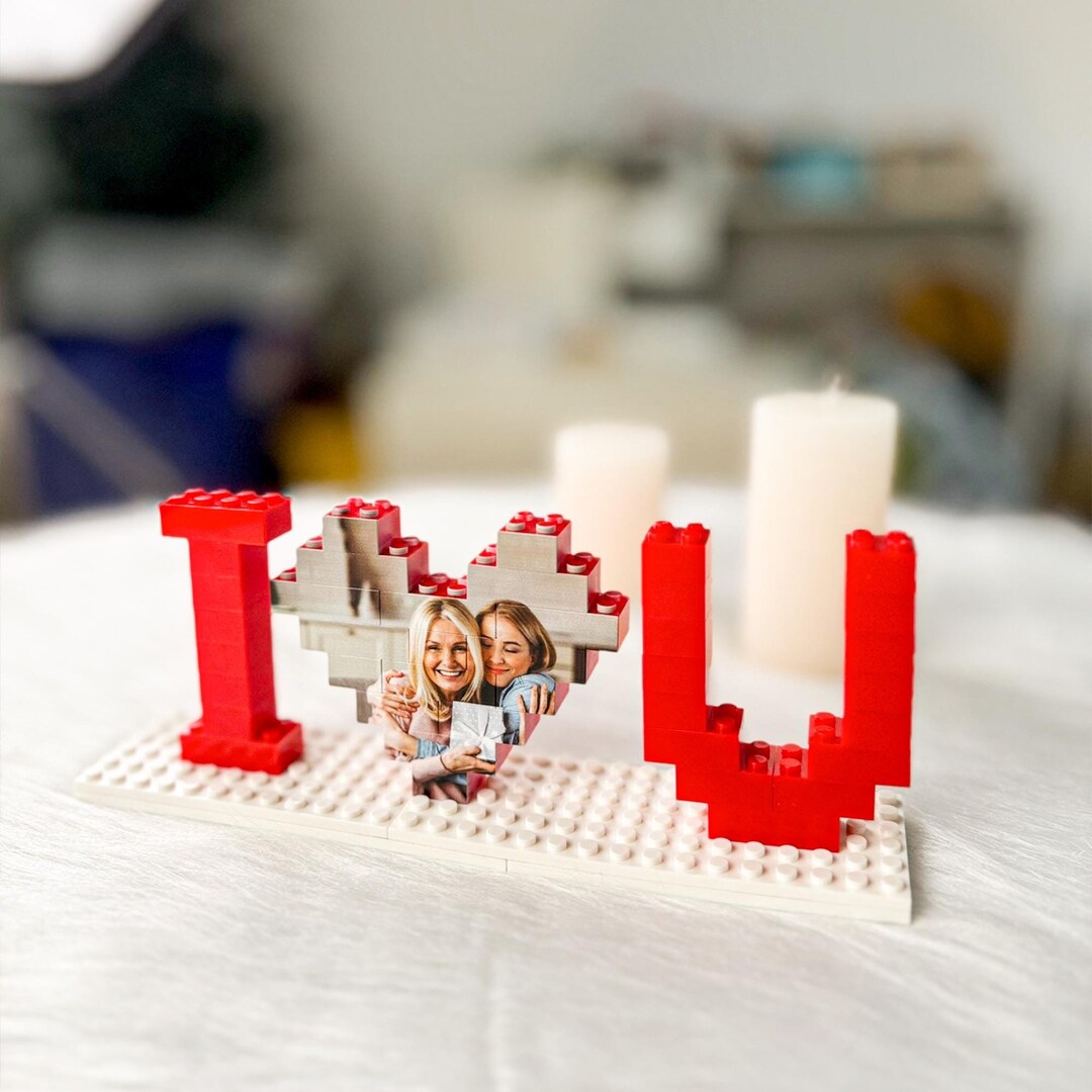 Custom Couple Photo Building Block, Personalized Picture Building Block ...
