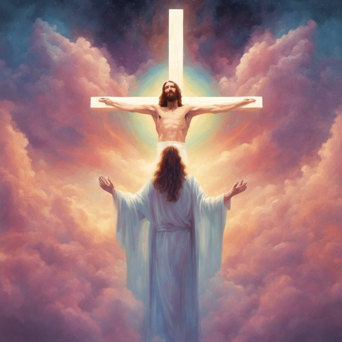 Digital Artwork Reflection of Jesus - Etsy