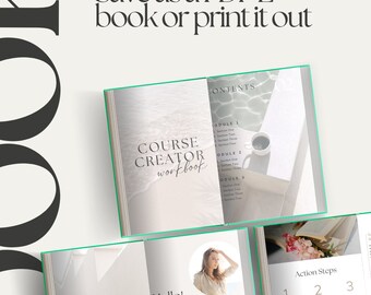 The Ultimate Course Creator Workbook Template, Create a Professional ...