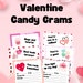 Valentine Candy Grams, 6 Different Designs, Valentine Cards, Valentine ...