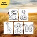 Jungle Safari Animal Coloring Pages for Kids and Toddlers, 20 Coloring ...