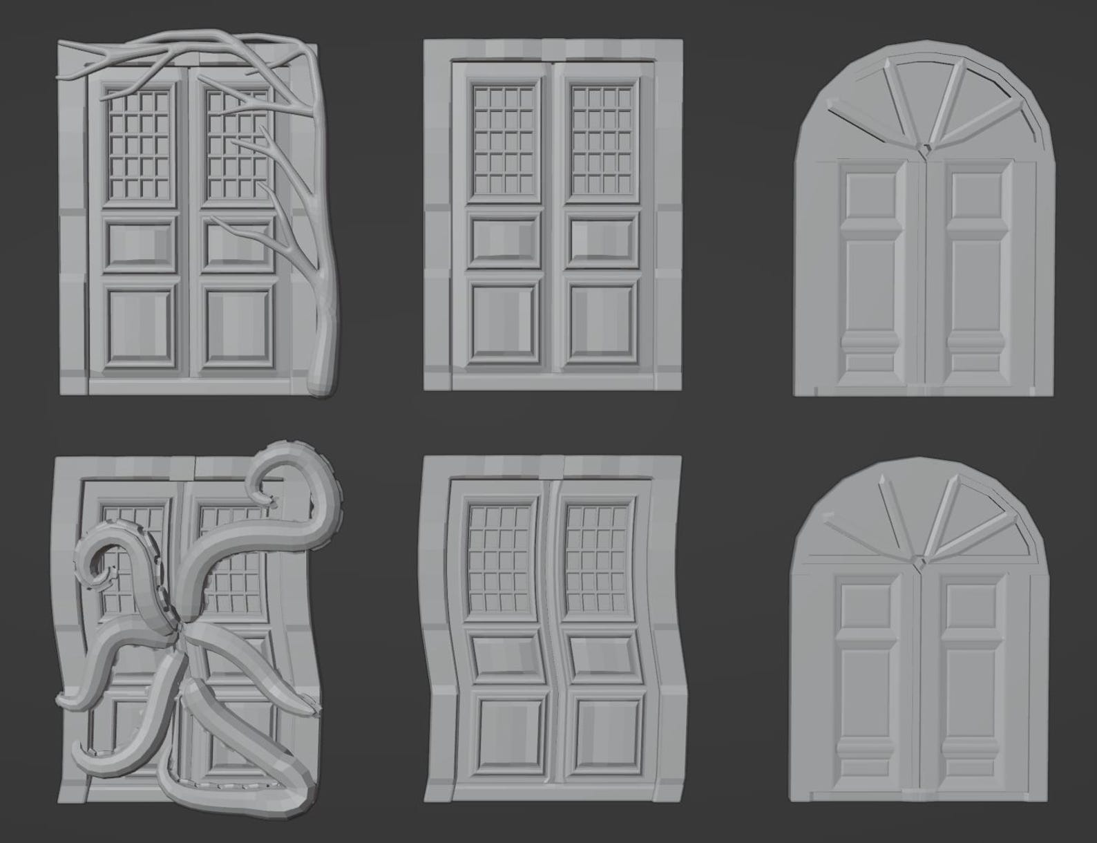 Warped Arched Door Tokens & Tracker for Duskmourn for MTG EDH Commander ...