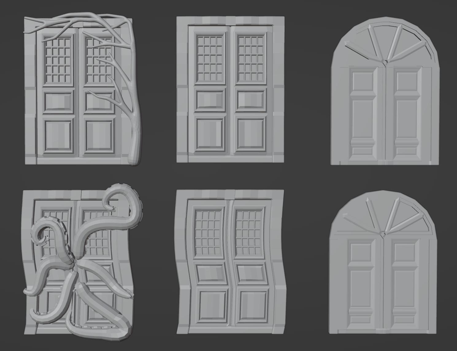 Warped Arched Door Tokens & Tracker for Duskmourn for MTG EDH Commander ...