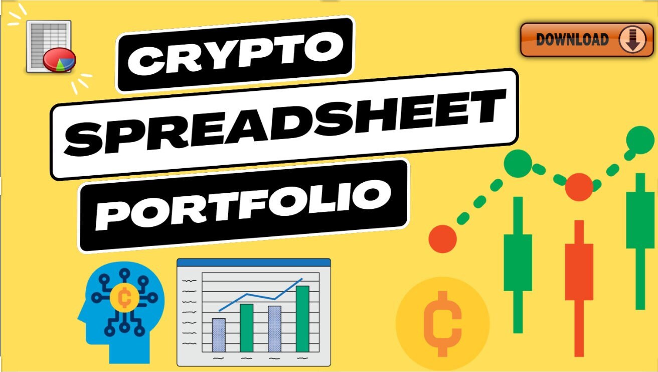Cryptocurrency Spreadsheet Portfolio - Etsy