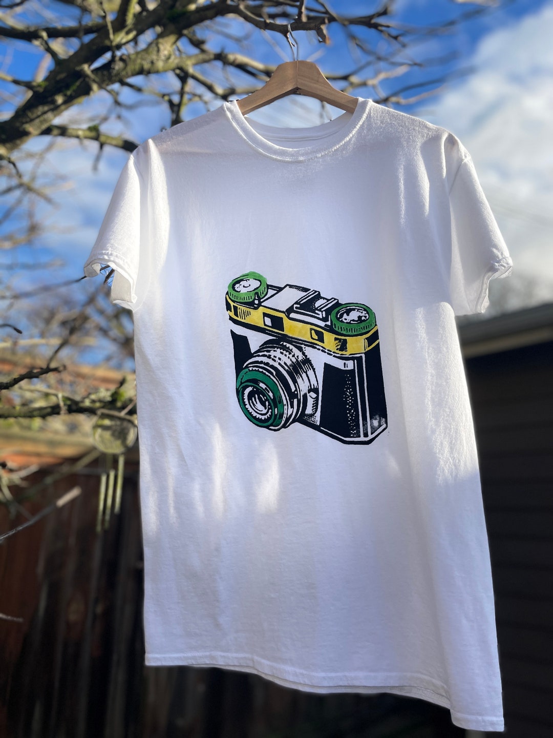 Graphic Tee Camera Colour - Etsy Canada