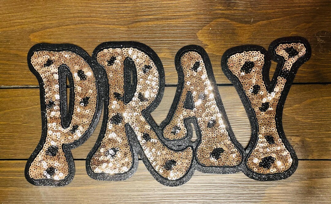 PRAY Chenille Patch PRAY T-shirt/crewneck, Gift, PRAY Sweatshirt, Patch ...