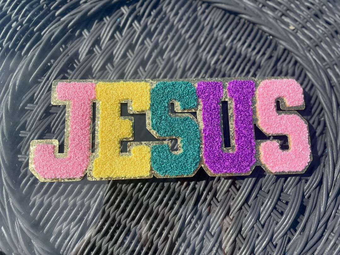 JESUS Chenille Patch JESUS T-shirt/crewneck, Gift, JESUS Sweatshirt ...