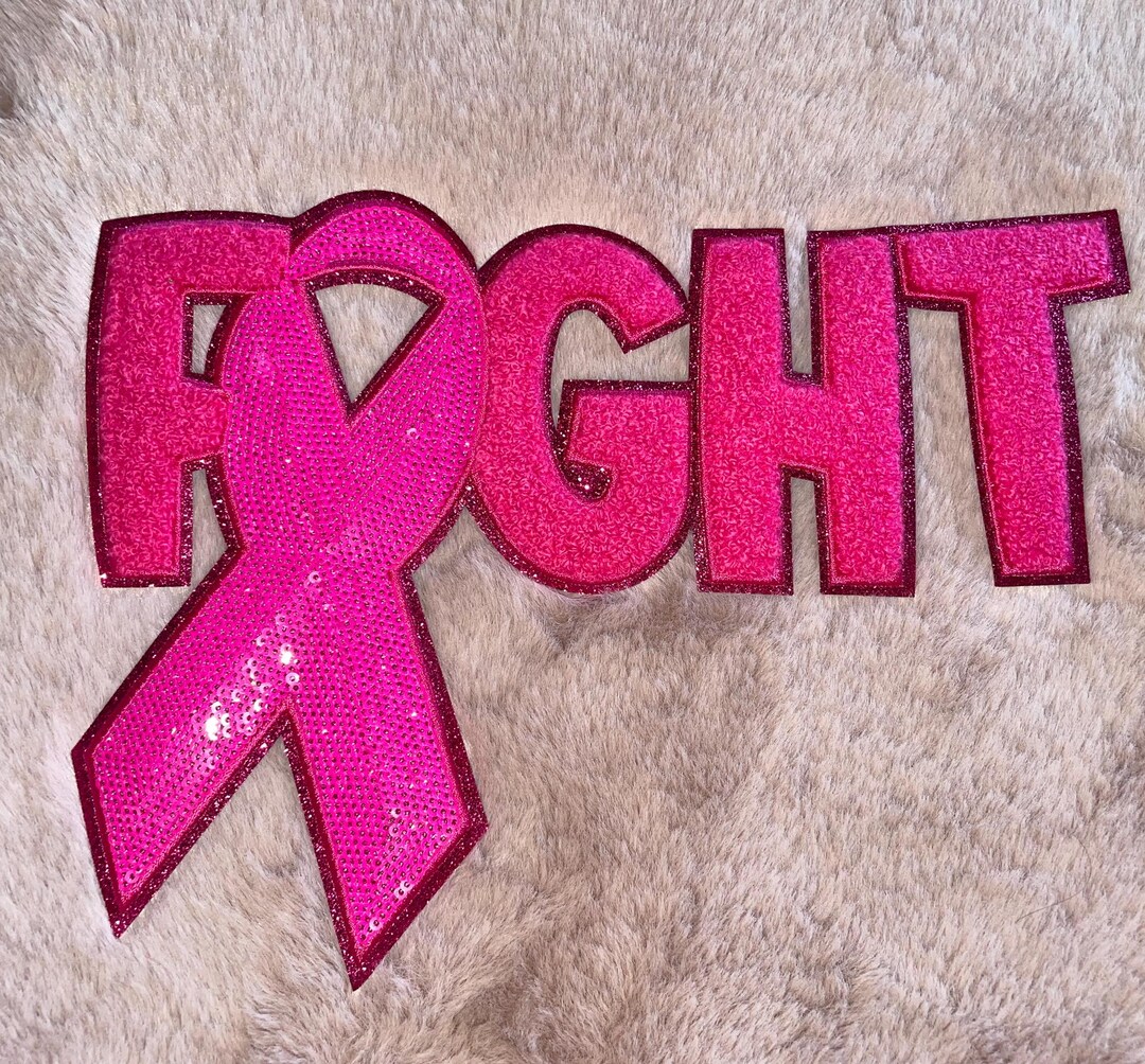 Breast Cancer Awareness Chenille Patch Pink, T-shirt/crewneck, Gift ...