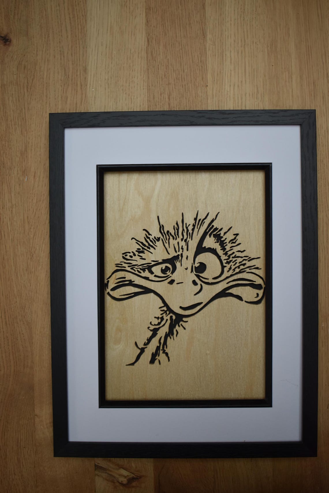 Handmade Wooden Scroll Saw Portrait(funny Emu 2)framed - Etsy