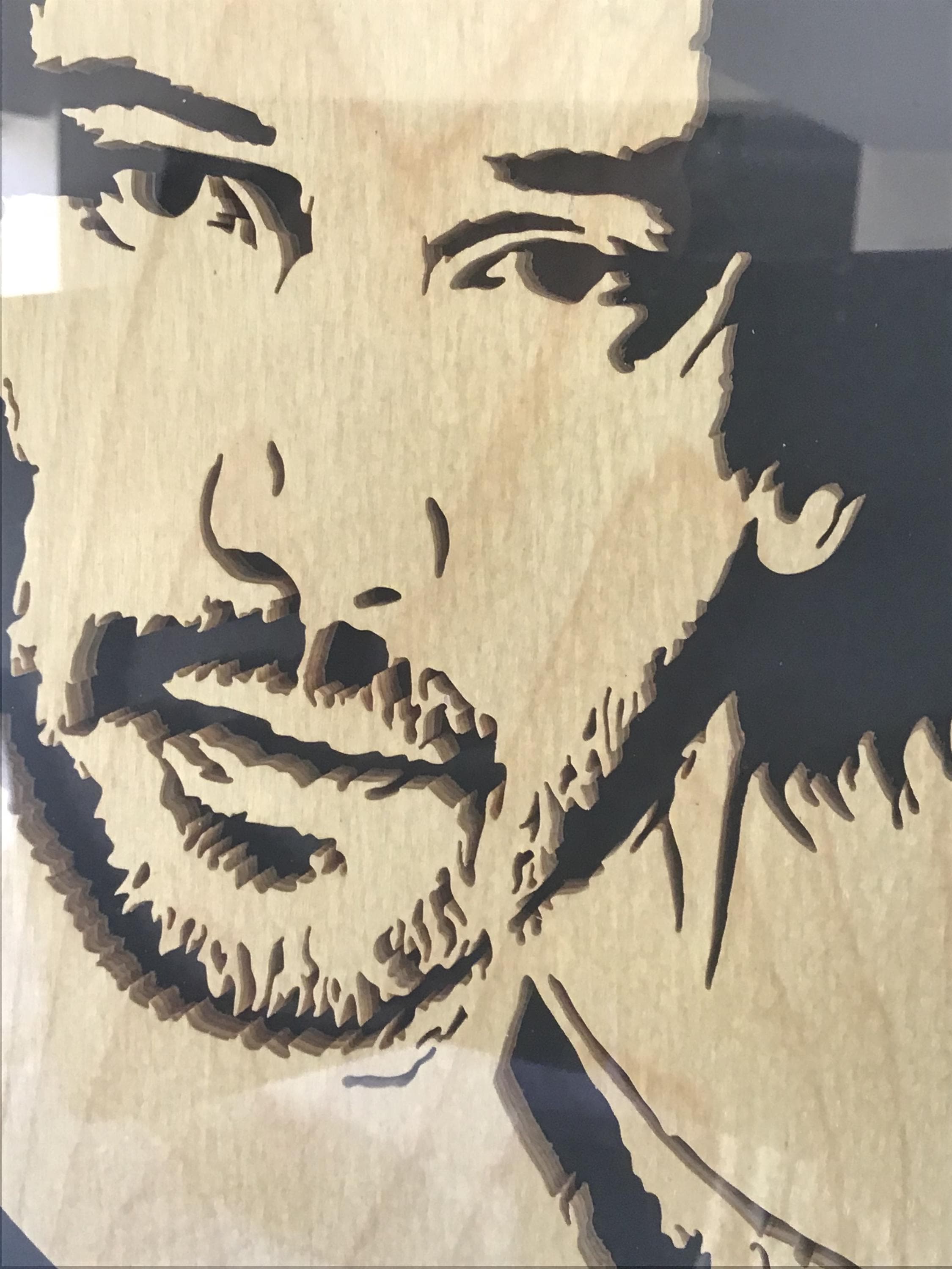 Handmade Wooden Scroll Saw Portrait (keanu Reeves)framed - Etsy