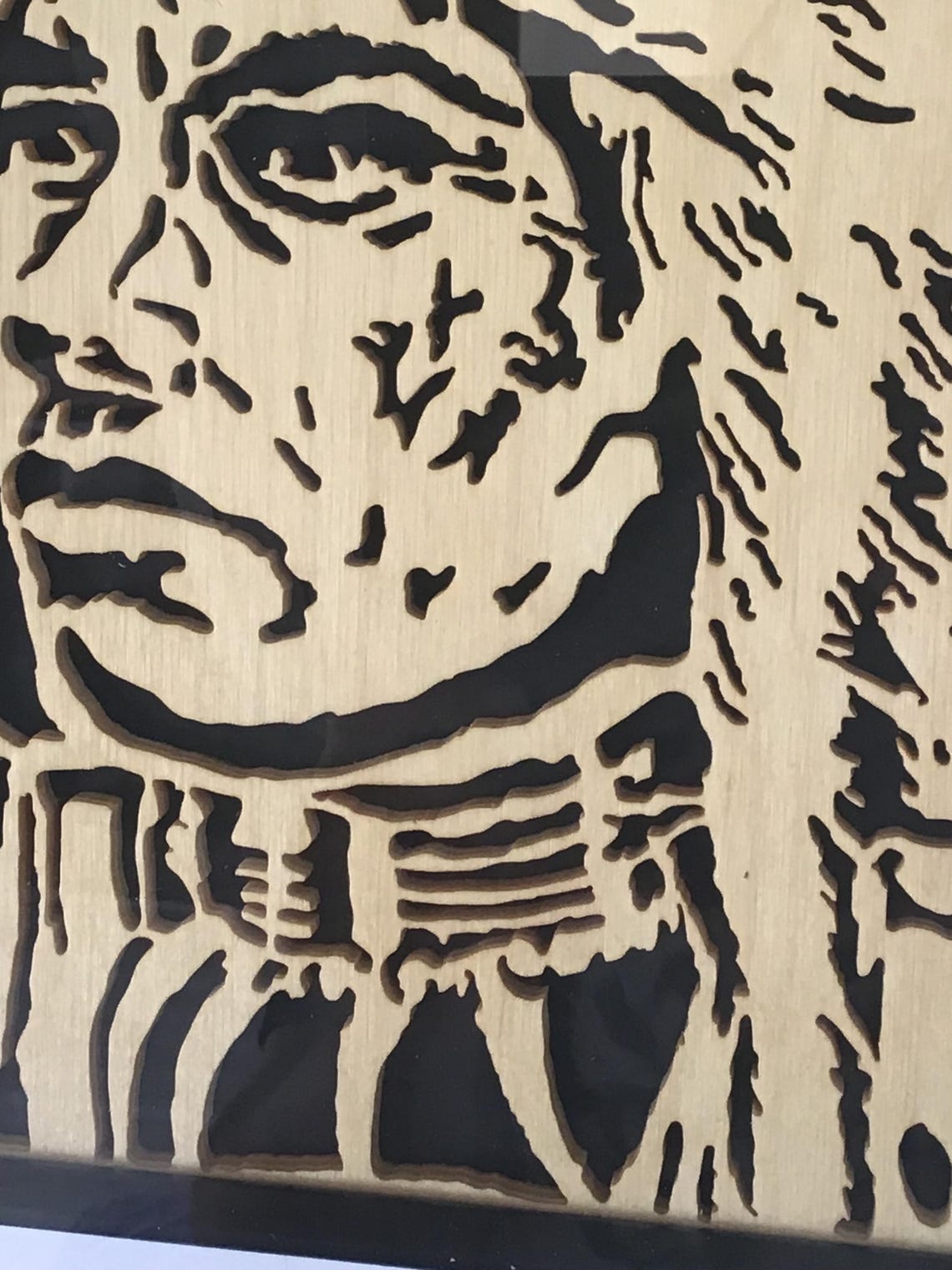 Handmade Wooden Scroll Saw Portrait (indian)framed - Etsy