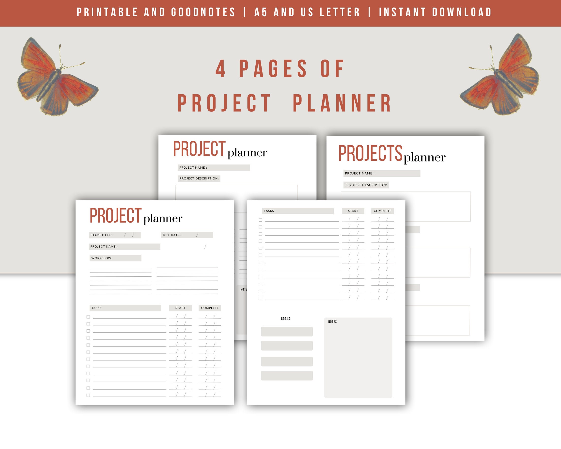 Digital and Traditional Artist Planner, Minimal Artist Supplies, Art ...